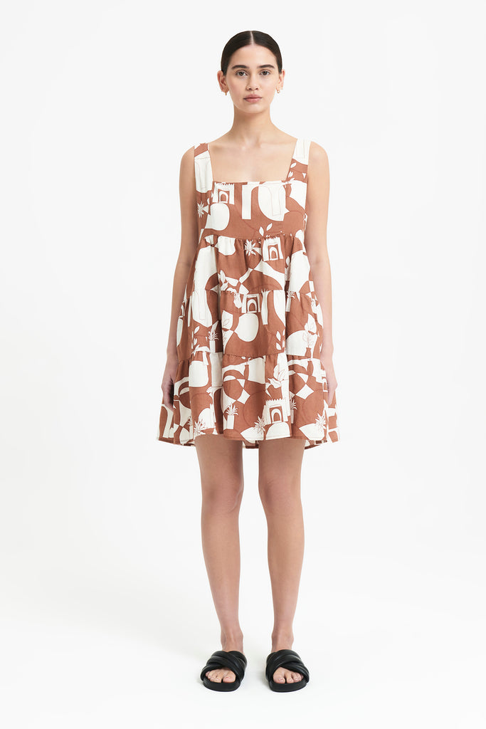 Shop Safia Swing Dress in Tangier | Nude Lucy